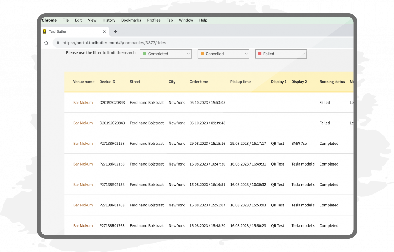 Taxi Butler PORTAL | Taxi Butler 🚕
